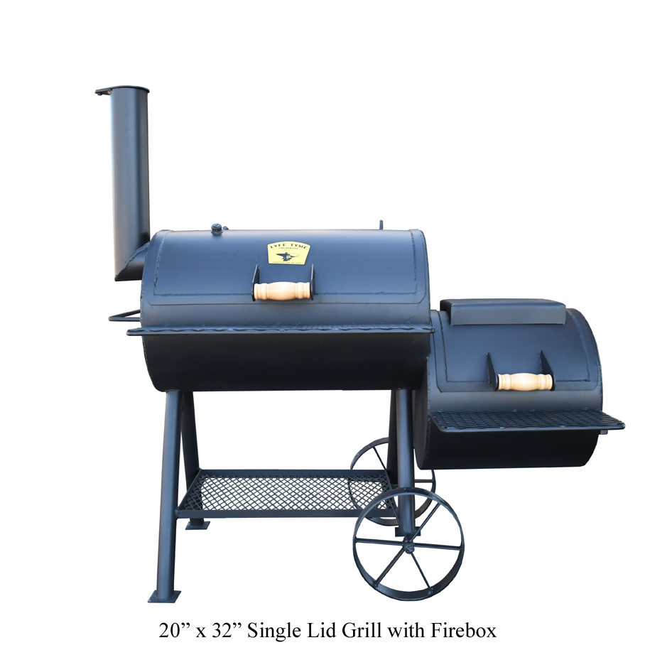 Single Lid Grill with Firebox – Lyfe Tyme, Inc.